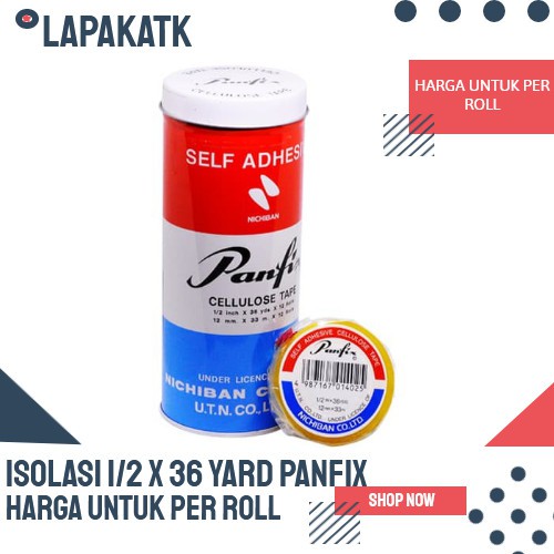 Jual PROMO ISOLASI PANFIX 1/2 X 36 YARD (PER PCS) ++++LT2 | Shopee ...