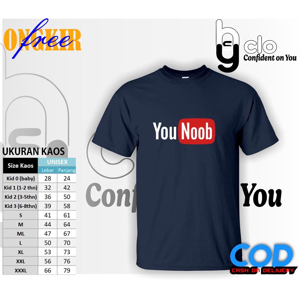 Jual KAOS / BAJU PARODI LOGO YOUTUBE, T-SHIRT PLESETAN YOU NOOB ... Jual KAOS / BAJU PARODI LOGO YOUTUBE, T-SHIRT PLESETAN YOU NOOB ...