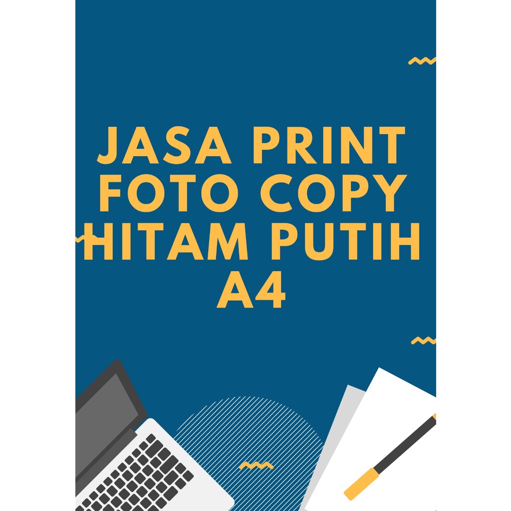 Jual Jasa Print Hitam Putih dan Warna kertas HVS A4 70 gsm MURAH ...