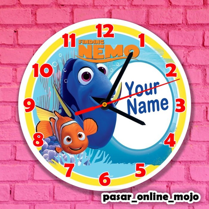 Jual POM Jam Dinding Custom Suka Suka (Finding Nemo 02) | Shopee Indonesia