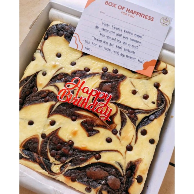 Jual Topper Birthday (tidak jual topper saja harus beli browniesnya ...