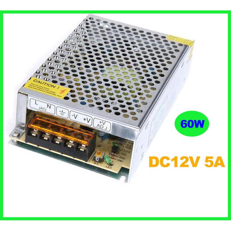 Jual Power supply adaptor switching LED 12V 5A 12 V Volt 12 Volt 5 A Ampere | Shopee Indonesia