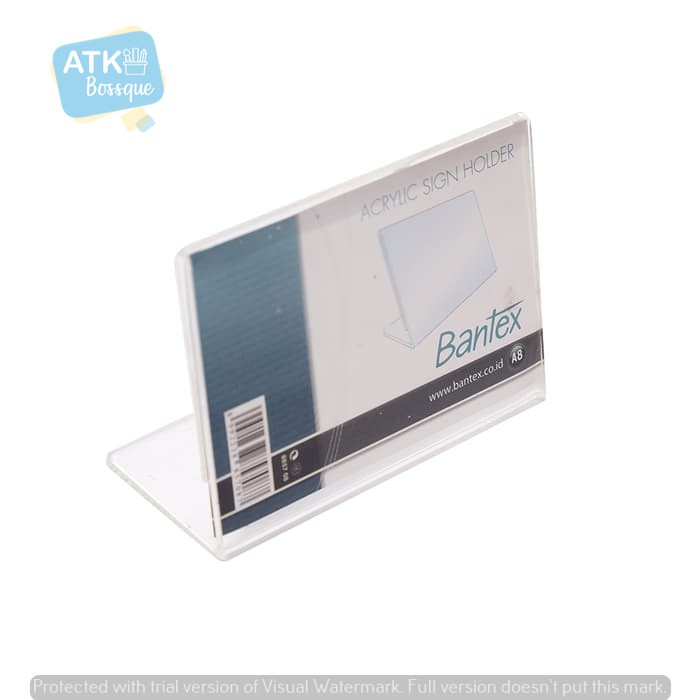 Jual Bantex Slanted Name Plate Holder 8857 08 Ukuran A8 / Acrylyc Papan ...