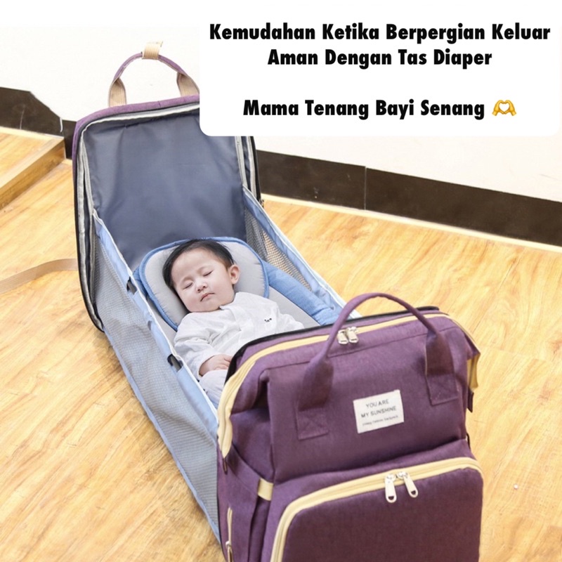 Jual TAS BAYI 6003 - Tas Bayi Multifungsi YOUAREMYSUNSHINE Tas ...