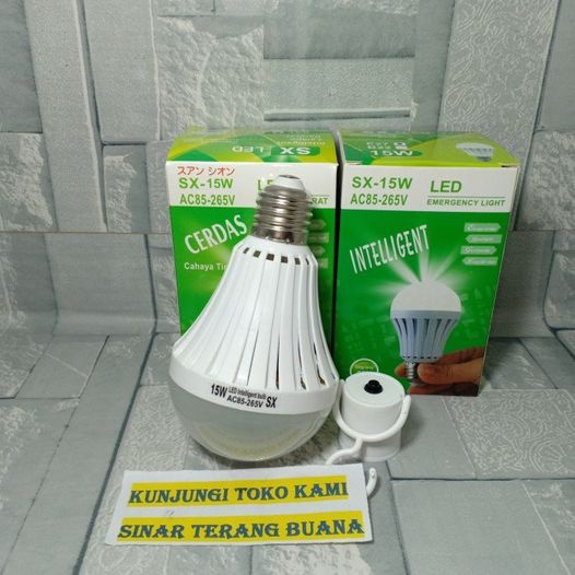 Jual Lampu EMERGENCY LED SX-15W Sentuh Nyala Bohlam 15 Watt Hand SENSOR ...