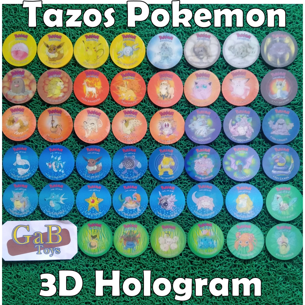 Jual Tazos Pokemon 3D Hologram - Rare Langkah Jadul - Tajos Tazo ...