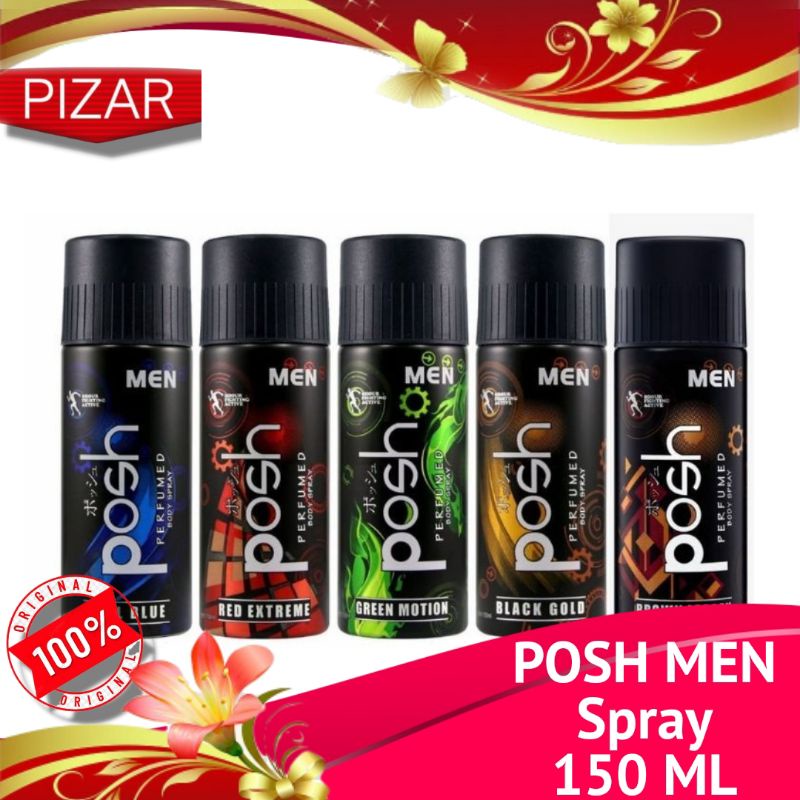 Jual Posh Men Body Spray Perfumed 150ml | Shopee Indonesia