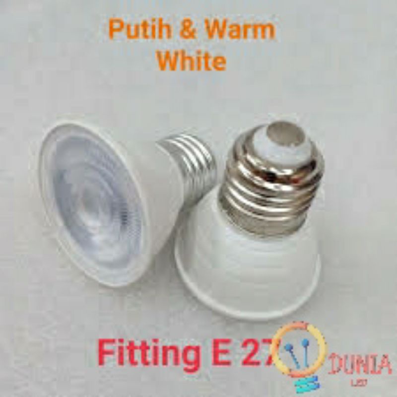 Jual LAMPU HALOGEN SPOTLIGHT LED 7WATT FITTING E27 7 WATT COB SOROT 7W LAMPU | Shopee Indonesia