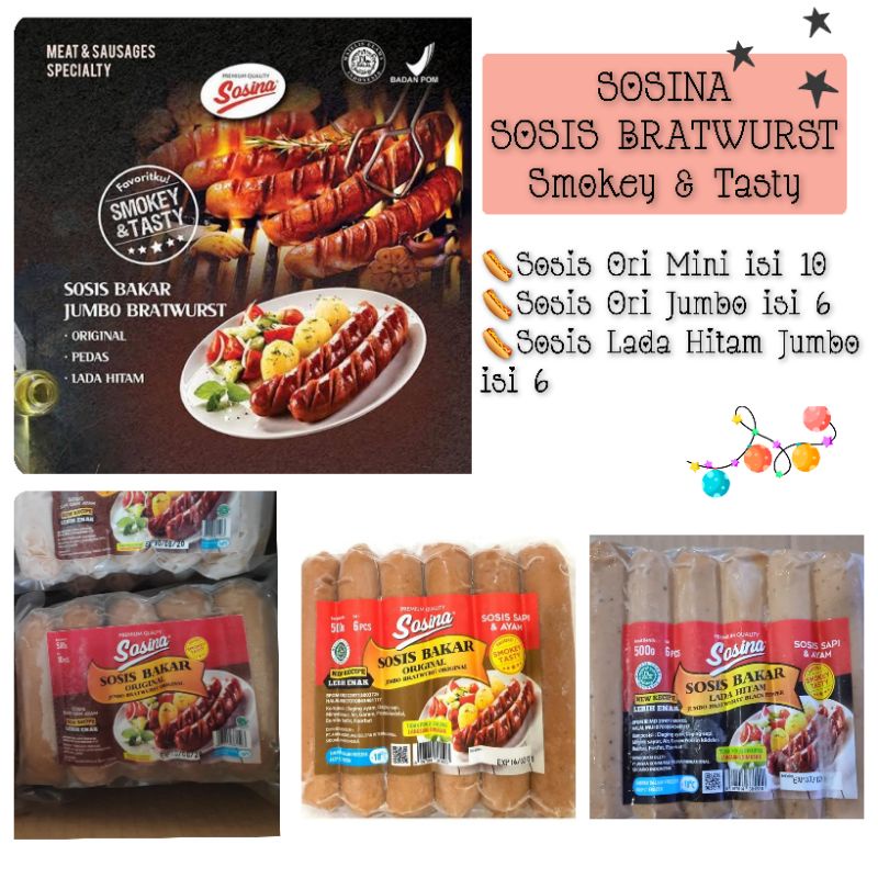 Jual Sosis smoked Original - Sosina bakar smoked | Shopee Indonesia