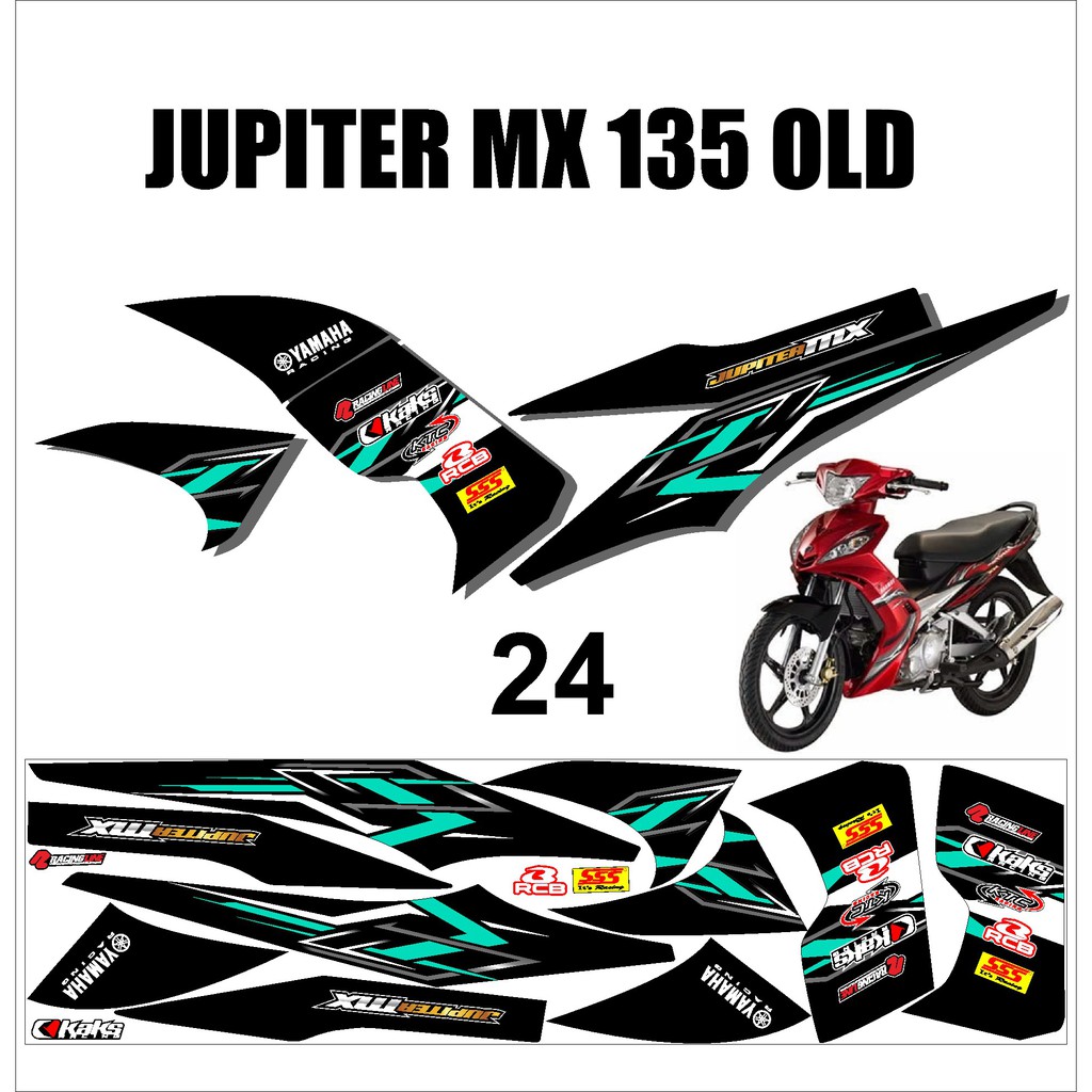 Jual Stiker Sticker Striping Lis Variasi Yamaha Jupiter MX Lama 2005 ...