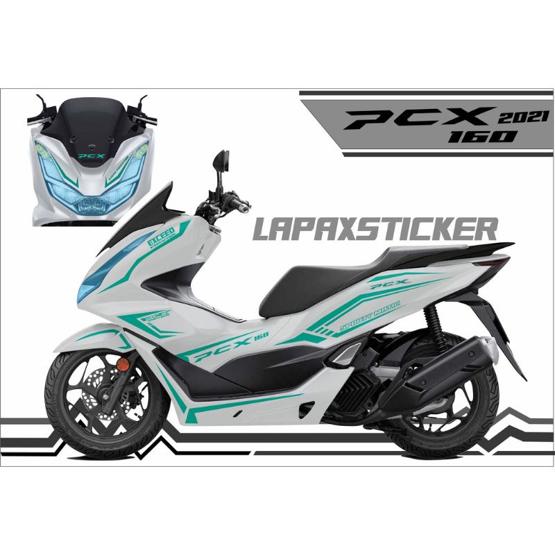 Jual Sticker PCX 160 New Striping Cutting Stiker Honda PCX 160 | Shopee ...