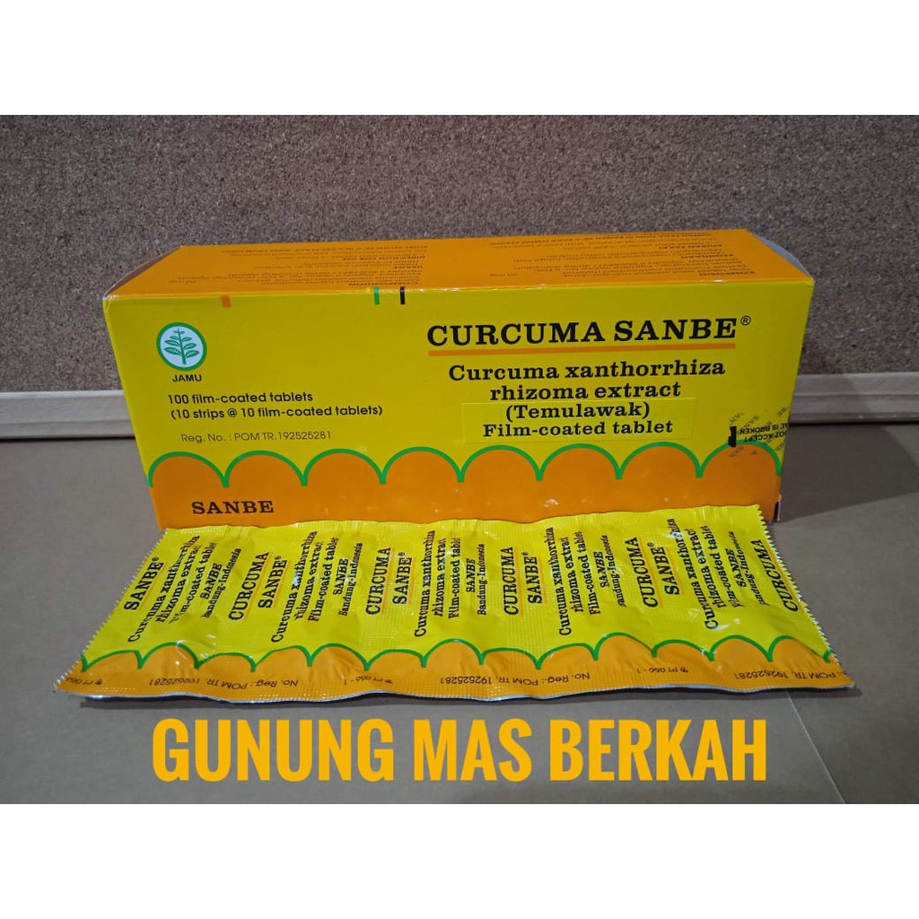 Jual CURCUMASANBE Curcuma Sanbe Ekstrak Tablet - Ekstrak temulawak ...