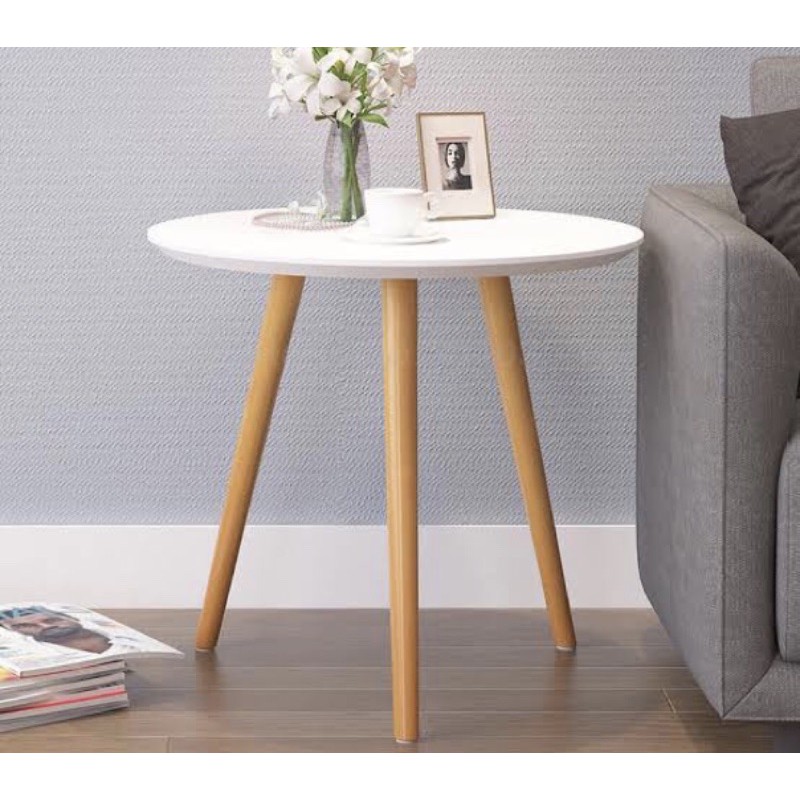 Jual Meja bulat minimalis / coffee table bulat | Shopee Indonesia