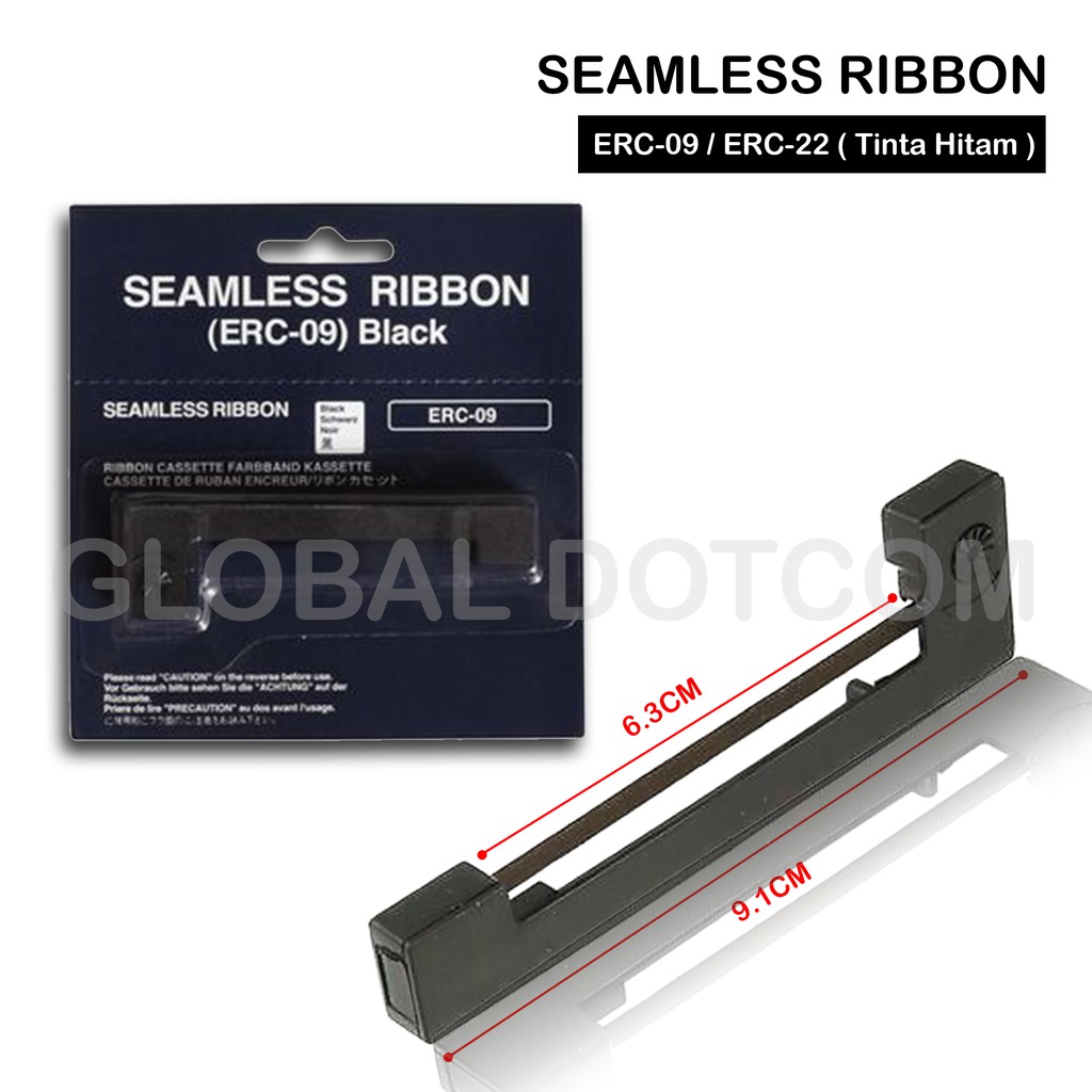 Jual SEAMLESS RIBBON ERC-09/22 (BLACK) | Shopee Indonesia
