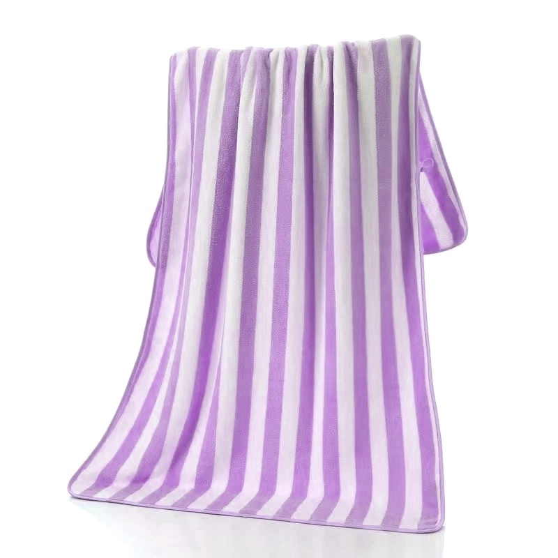 Jual Handuk Mandi Dewasa Quick Dry Microfiber Bulu Garis Lembut 70x140 ...