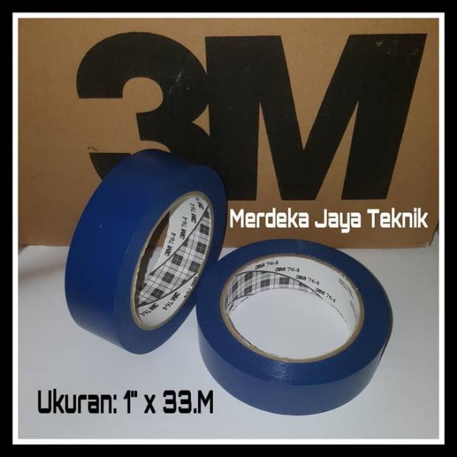Jual Floor Marking Tape 3m 764 Vinil Tape Lakban garis Lantai isolasi lantai Warna Biru Ukuran 1 ...