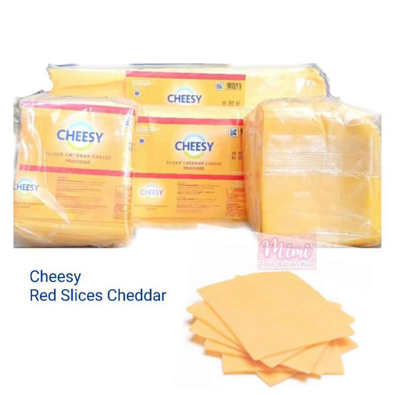 Jual Keju Slice 28pc Cheesy Red Cheddar Burger | Shopee Indonesia