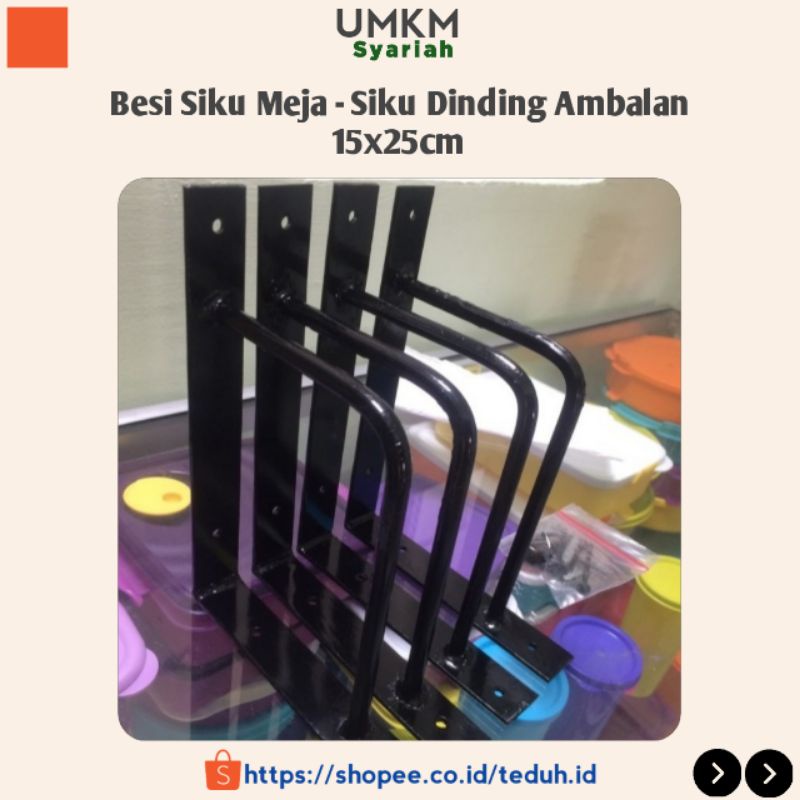 Jual Besi Siku Meja - Siku Dinding Ambalan 15x25cm harga 1 set (2pcs ...