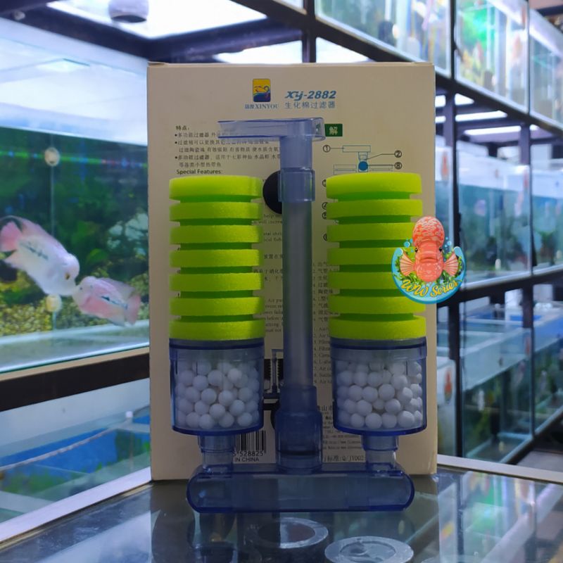 Jual Aquarium Biological Sponge Filter XinYou XY-2882 Biofoam Media Filter Kualitas Import Bio ...