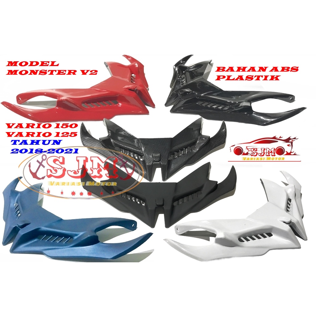 Jual WINGLET VARIO 150-VARIO 125 NEW TAHUN 2018-2021 BAHAN ABS PLASTIK WINGLET ALL NEW HONDA ESP ...