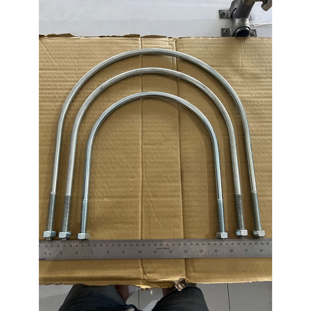 Jual Baut U (U Bolt) 1/2" (setara dengan baut m12 / kunci 19) | Shopee ...