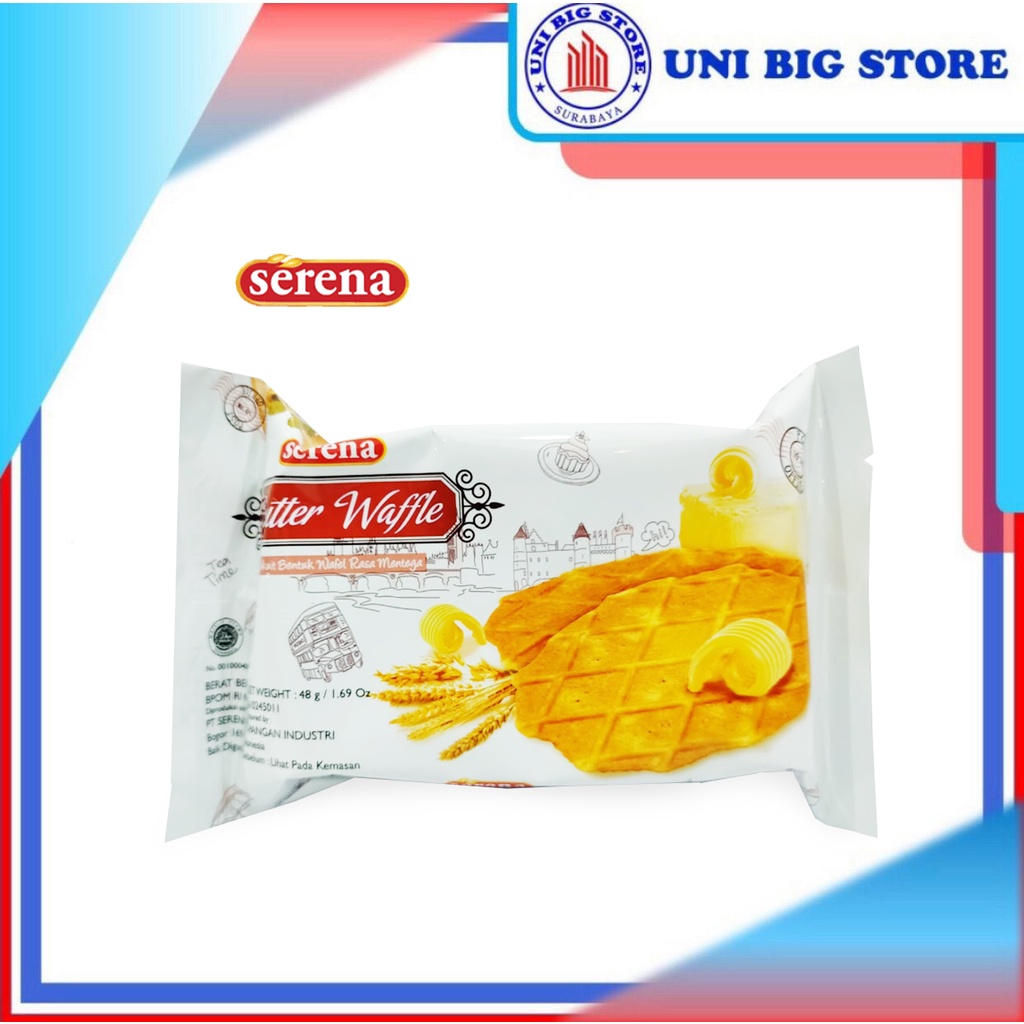Jual Serena Butter Waffle Biskuit Wafel Rasa Mentega 48 Gr Shopee