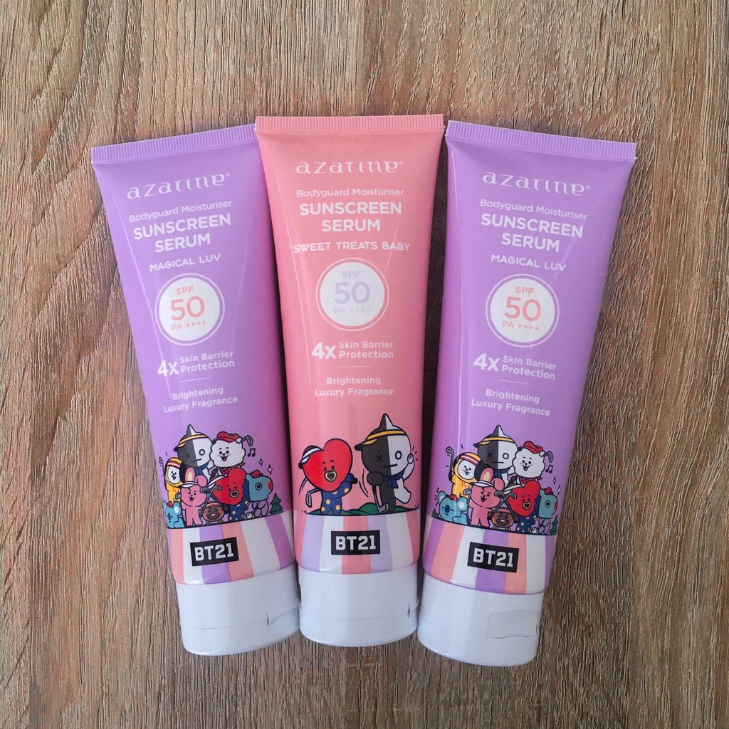 Jual Bodyguard Moisturizer Sunscreen Serum - AZARINE X BT21 100ML ...