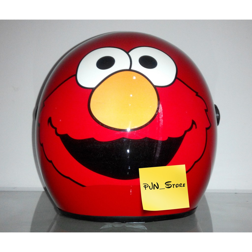 Jual HELM ORIGINAL XYZ KARAKTER ELMO MERAH. HELM ELMO | Shopee Indonesia