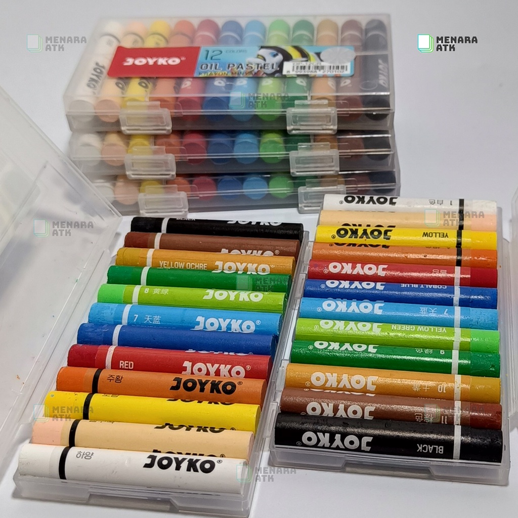 Jual Joyko OP-12CR Crayon Mini Non-Toxic Oil Pastel 12 Warna | Shopee ...