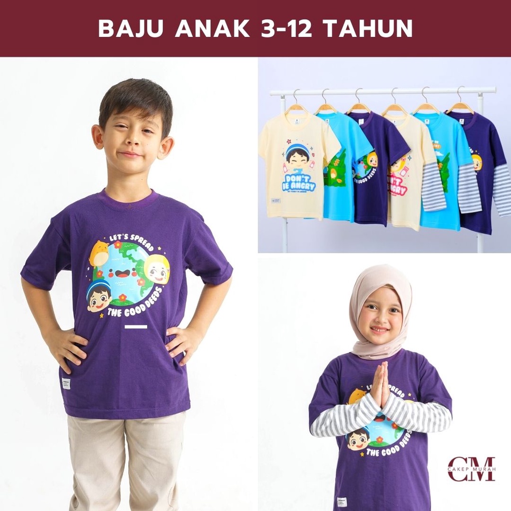 Jual Baju Kaos Anak Couple Laki Laki Perempuan Lengan pendek dan Lengan ...