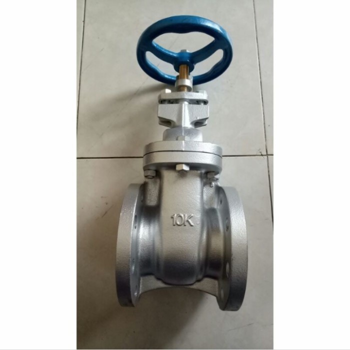 Jual gate valve kitz jis 10k flange 4" inch cast iron | Shopee Indonesia