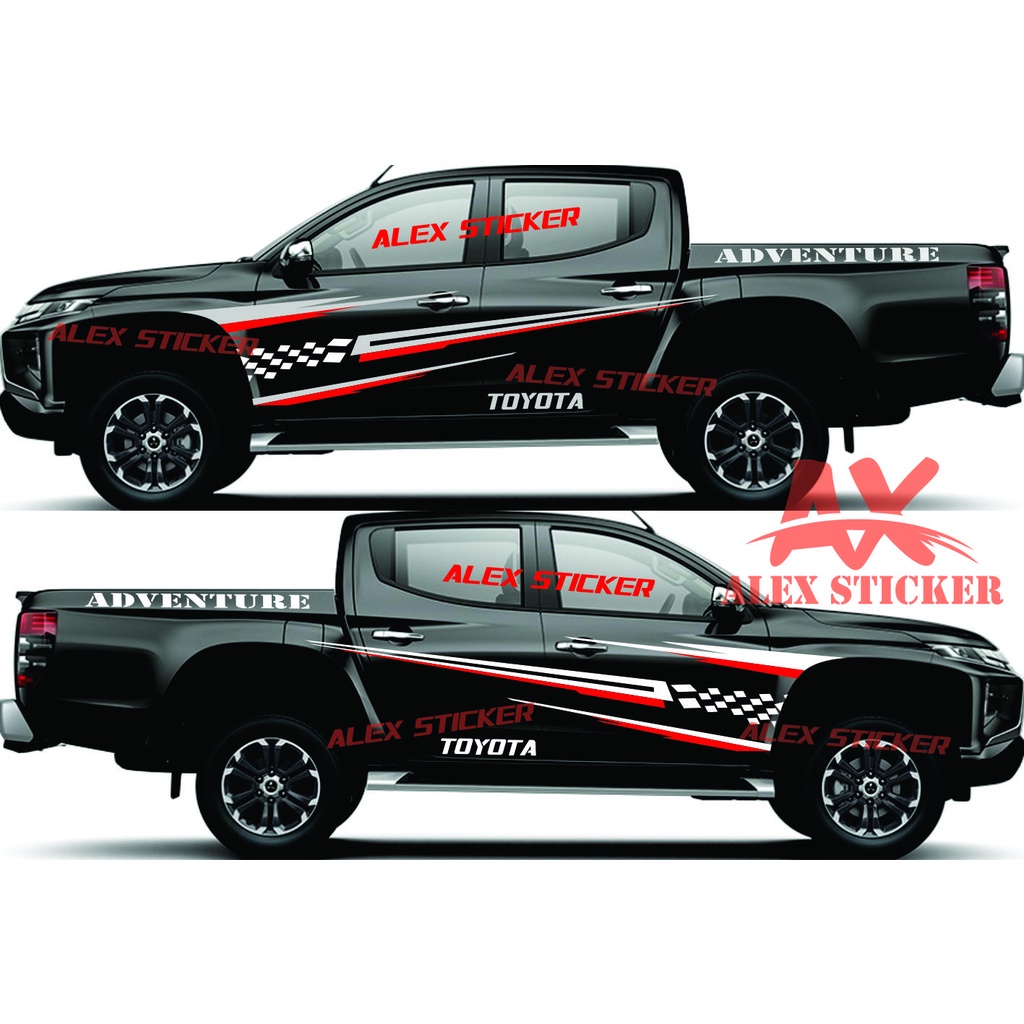 Jual STIKER HILUX STICKER LIST ADVENTUR MOBIL TOYOTA HILUX TRITON ...