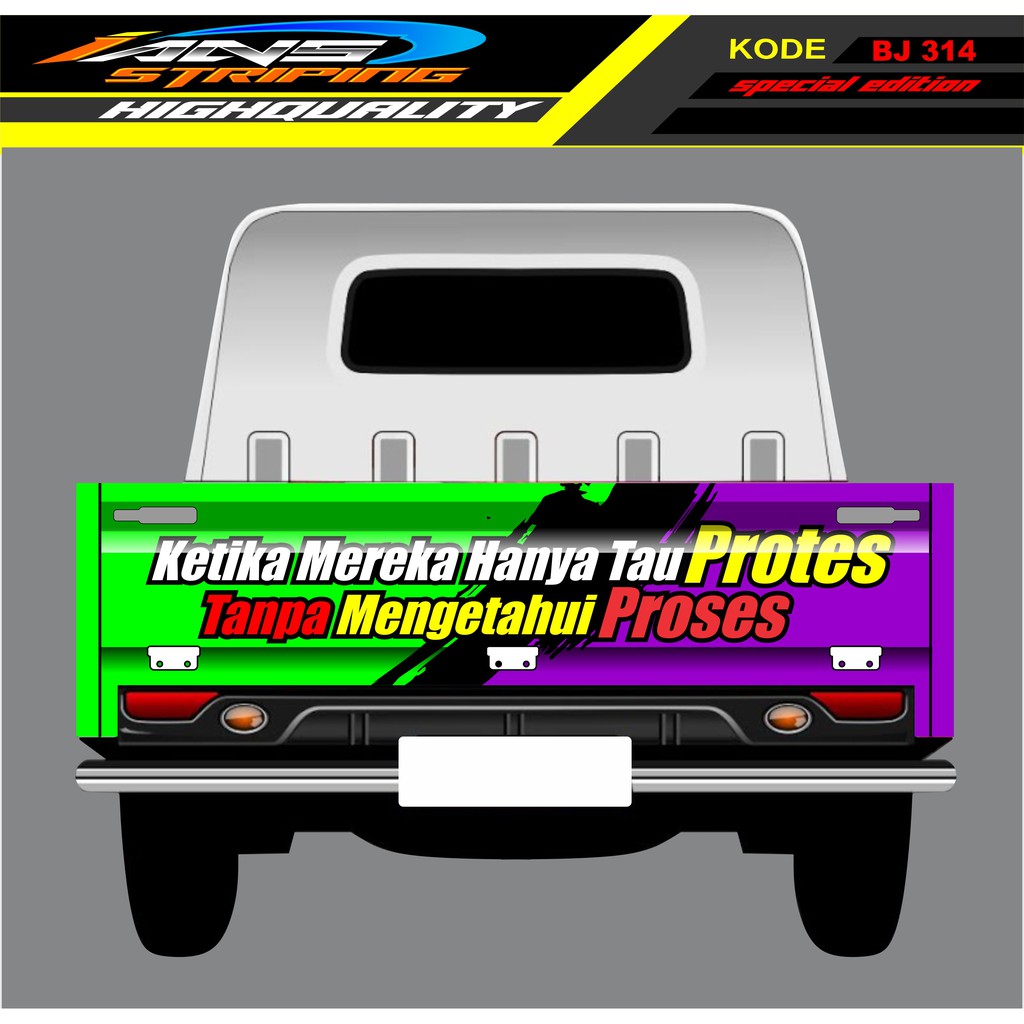 Jual STICKER GRANMAX PICK UP / STICKER BAK BELAKANG GRANMAX / DECAL ...