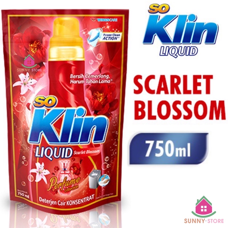 Jual SOKLIN LIQUID Deterjen Cair Softergent Sakura Strawberry White Violet 750ML - SO KLIN ...