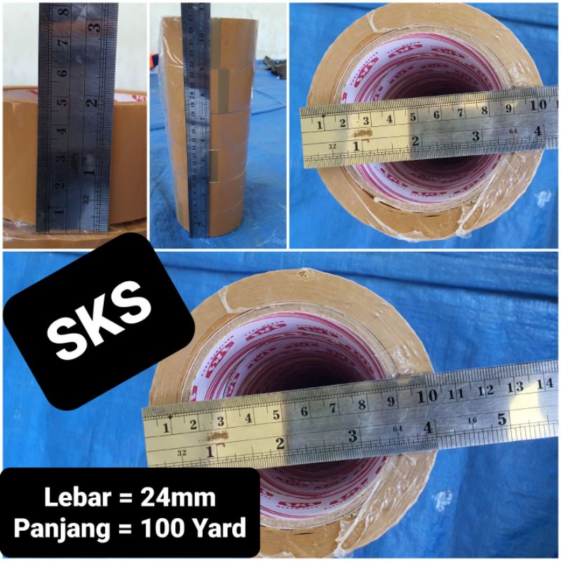 Jual Lakban BESAR COKLAT Ukuran 90 Yard 45mm Isolasi Paket Solasi ...