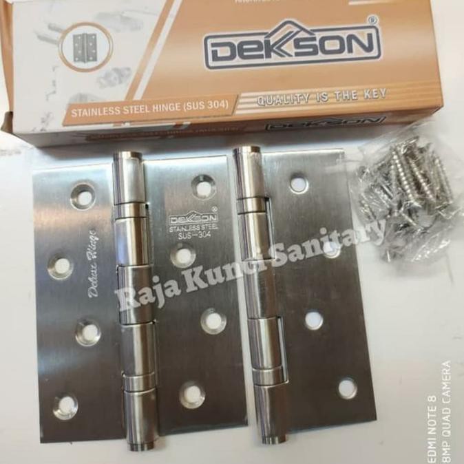 Jual Engsel Dekson Deluxe ESS DL 4"X 3"x3mmx2BB SUS 304/Engsel Pintu ...