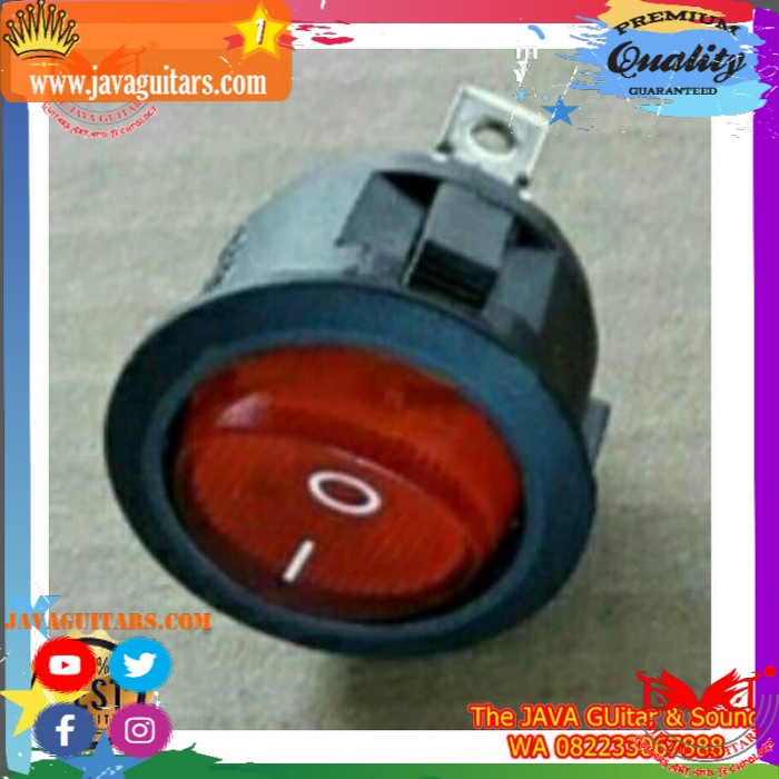 Jual Dijual Saklar Switch Bulat 3 Pin ( On - Off ) Ada Lampu Indikator ...