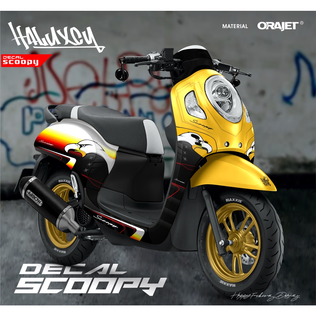 Jual DECAL SCOOPY FULL BODY FULL BLOK DECAL SCOOPY FI DEKAL SCOOPY ...
