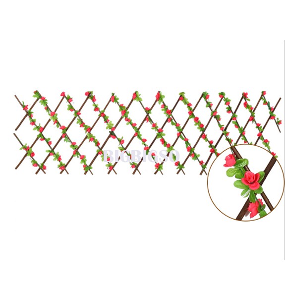 Jual Pagar Teralis Kayu Ranting Teralis Daun Rambat/Bunga Rambat ...