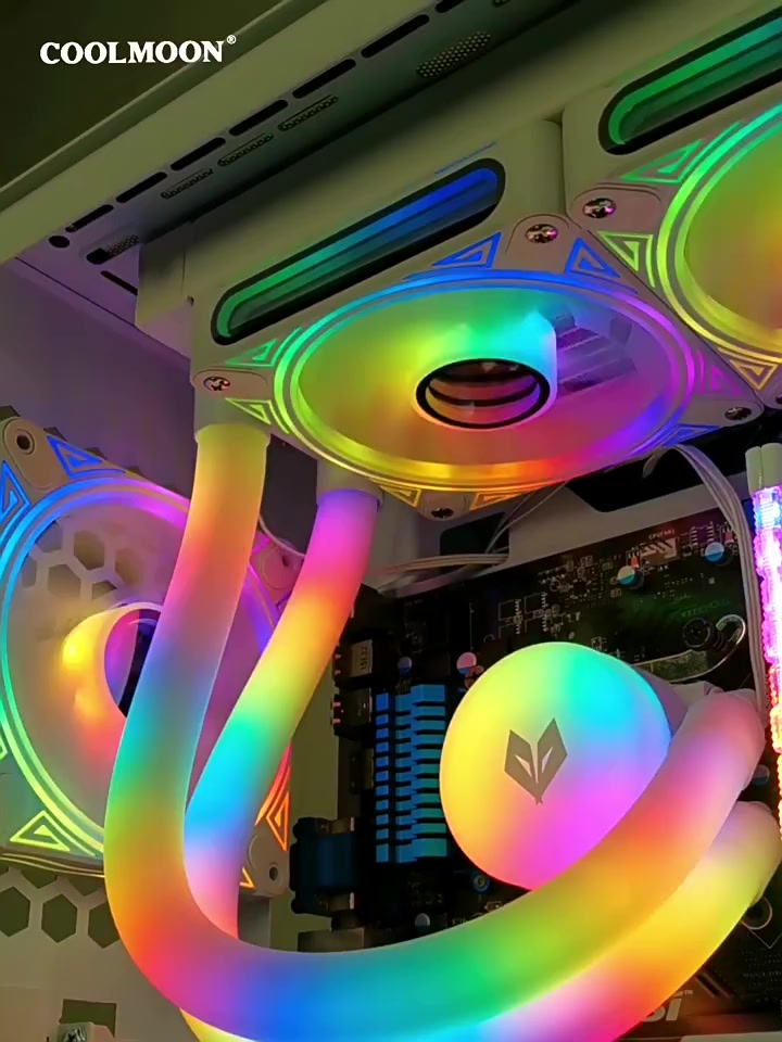 Jual FAN COOLMOON DM1 ARGB DRAGON MIRROR 12CM ARGB PWM INFINITY LENSE ...