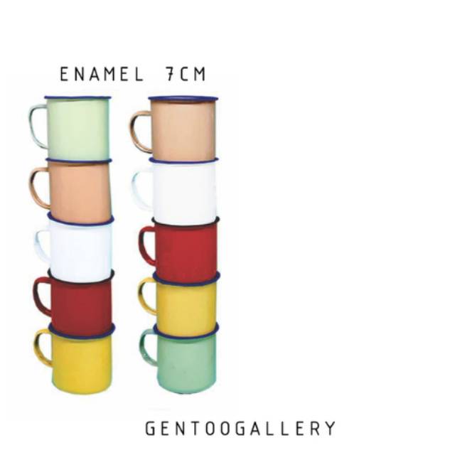 Jual Mug Enamel / Mug Kaleng / Gelas Kaleng / Vintage / jadul 7cm ...