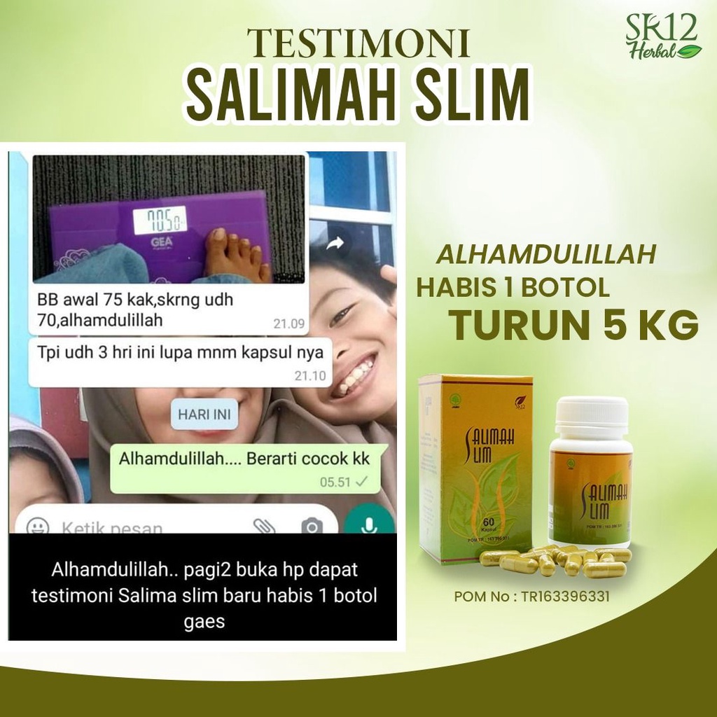 Jual AMPUH!! Salimah Slim SR12 Pelangsing Badan Obat Diet Herbal ...