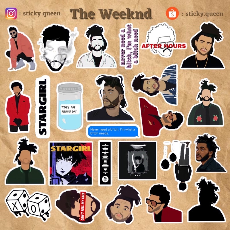 Jual STICKER TUMBLR THE WEEKND | Shopee Indonesia