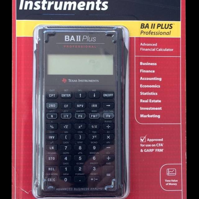 Jual KALKULATOR FINANCE TEXAS INSTRUMENTS BA II PLUS Professional ...