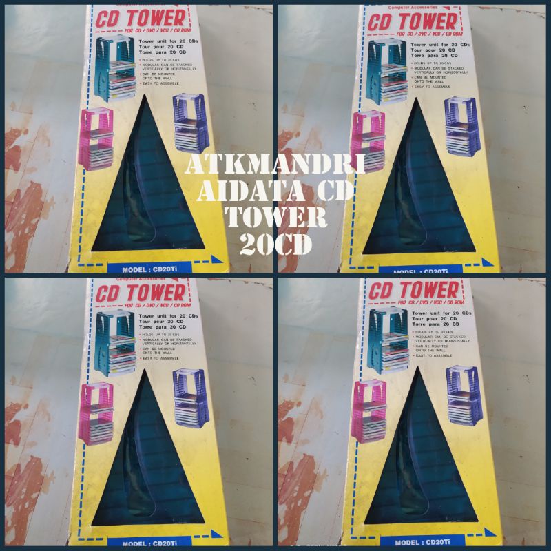 Jual TEMPAT RAK CD AIDATA CD TOWER 20CD ORIGINAL | Shopee Indonesia