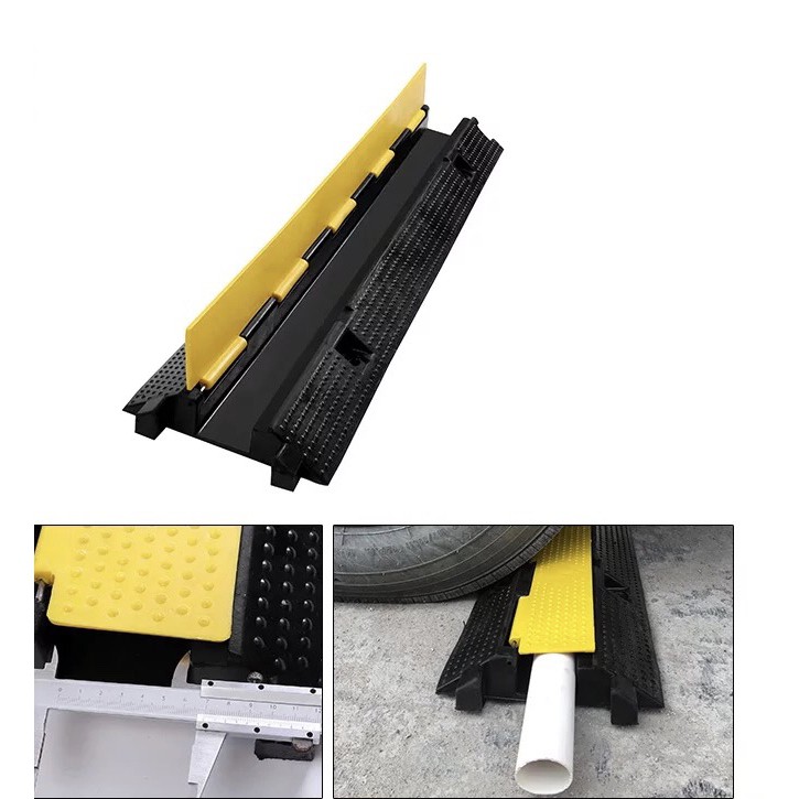 Jual SPEEDHUMP CABEL PROTECTION 1 LINE rubber speed hump 1000mm*220mm ...