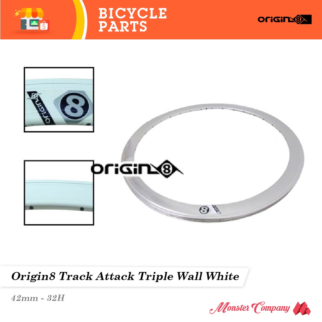 Jual ORIGIN 8 TRACK ATTACK RIM 42MM WHITE 1 Pcs | Shopee Indonesia
