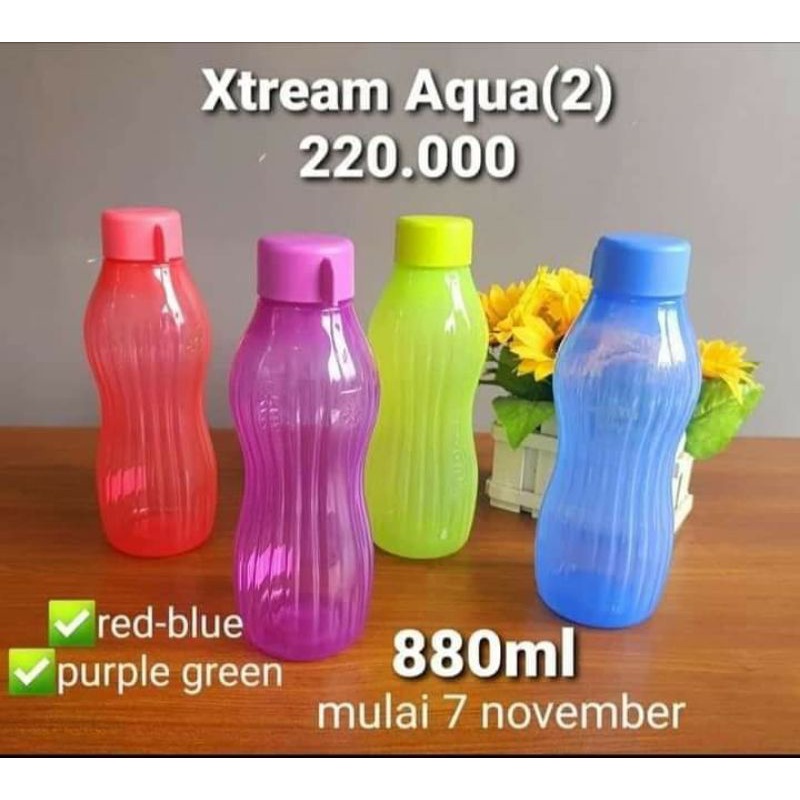 Jual Eco 880ml xtreame aqua botol tupperware | Shopee Indonesia