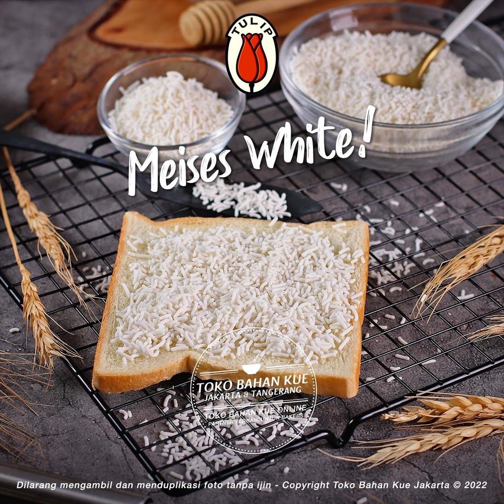 Jual Tulip Meises PUTIH 500gr Choco rice WHITE Chocolate Meises Ceres ...