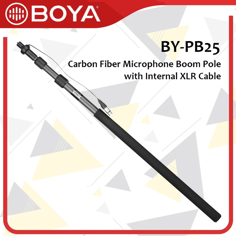 Jual BOYA BY-PB25 Carbon Fiber Microphone Boom Pole with Internal XLR ...